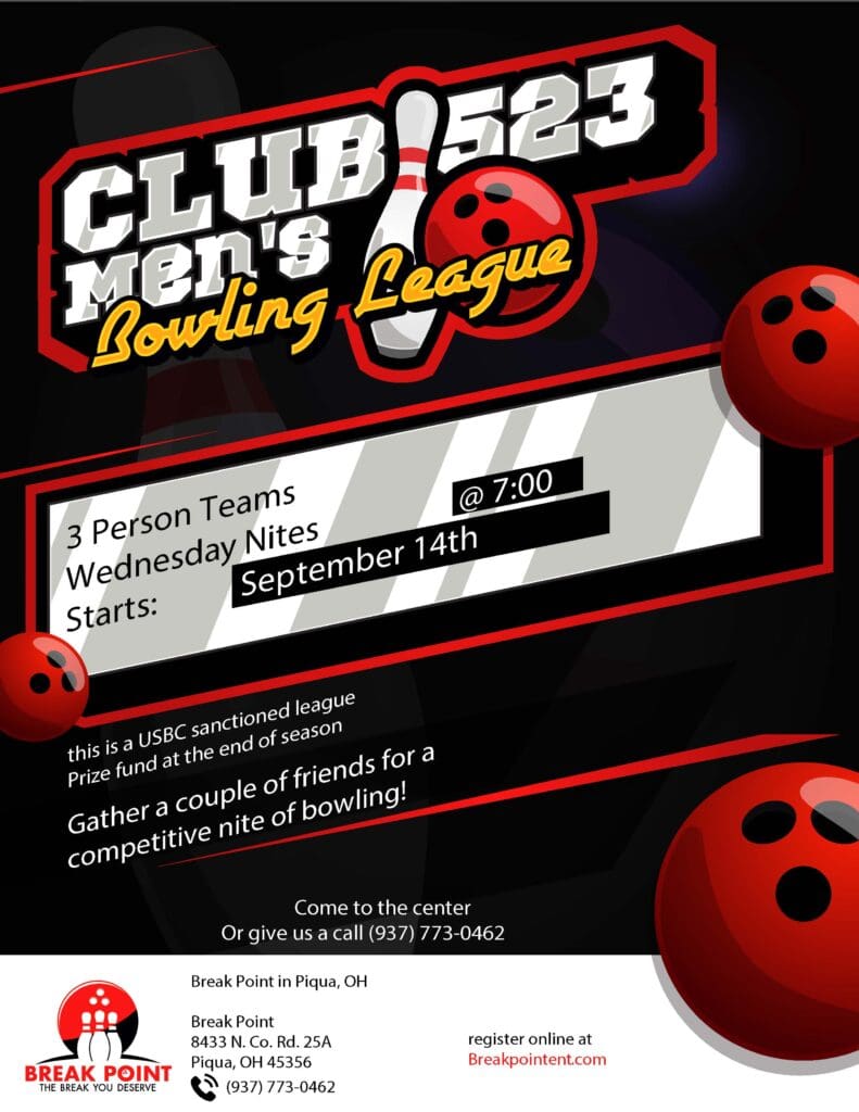 Bowling Leagues | Fun | Things To Do | Break Point | Piqua, OH